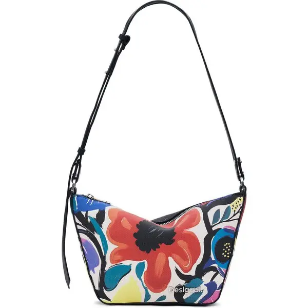 Desigual Floral Canvas Crossbody Bag - Multi