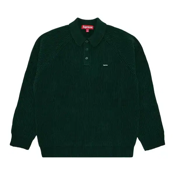Supreme Small Box Polo Sweater Black XL Supreme Small Box Polo Sweater