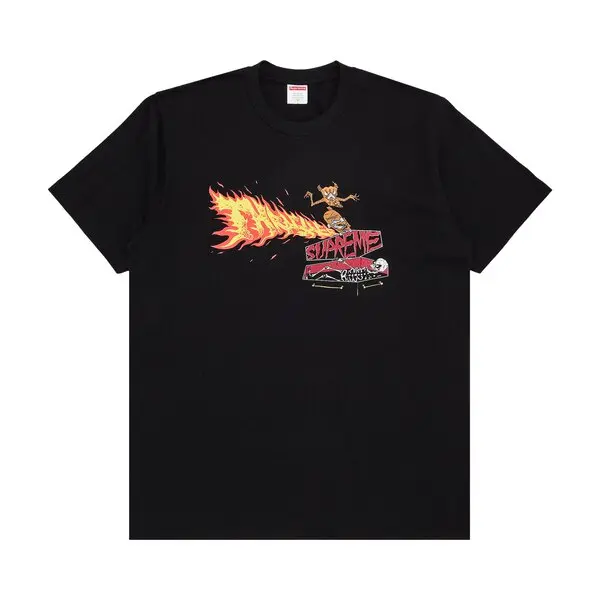 Supreme X Thrasher Back Tail Tee - Black