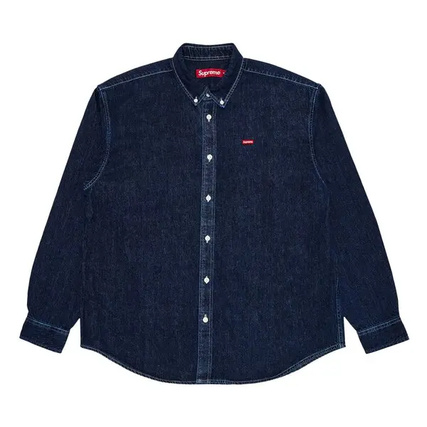 Supreme Small Box Shirt 'rinsed Denim - Blue