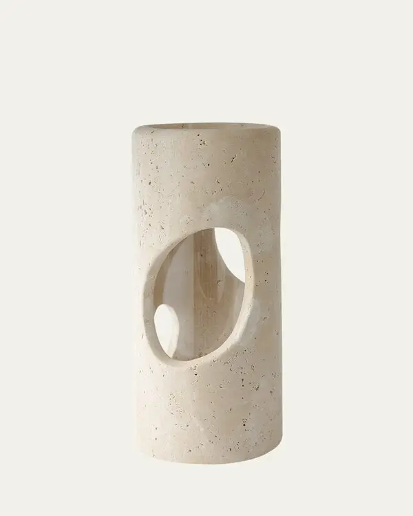 GREG NATALE Pietra Travertine Vase