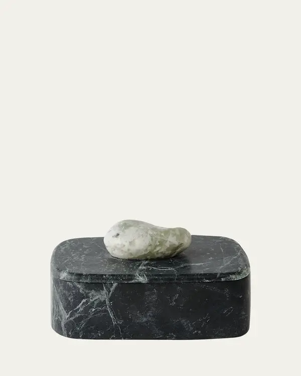 GREG NATALE Pietra Verde & Irish Green Marble Box