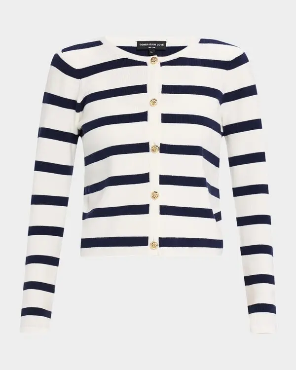 Generation Love Logan Striped Cardigan