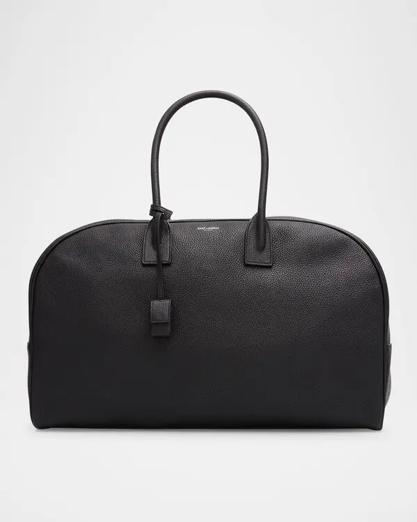 Saint Laurent Leather Bowling Duffle Bag