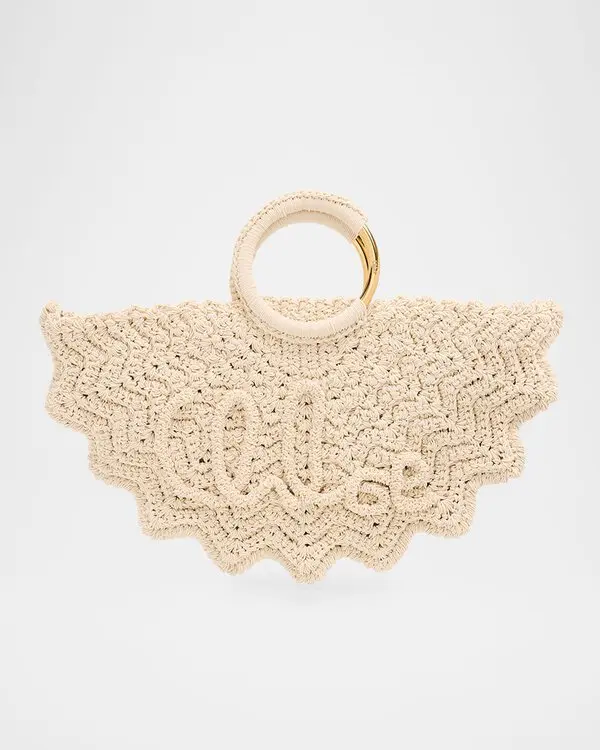Chloé Passementerie Crochet Top-handle Bag - Deep Ivory