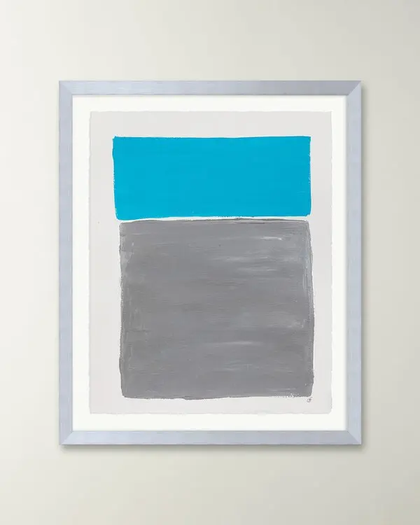 RFA FINE ART Platinum Sky 2" Framed Acrylic Painting Deborah Fine