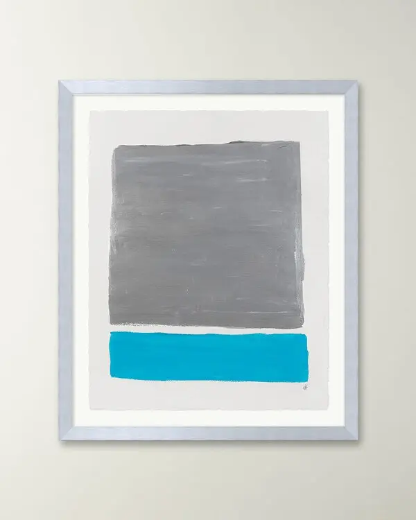 RFA FINE ART Platinum Sky 1" Framed Acrylic Painting Deborah Fine