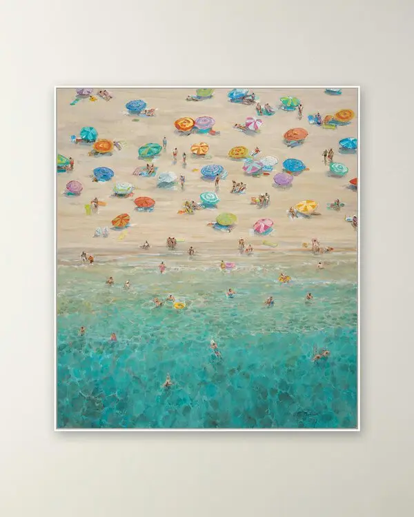 RFA FINE ART Beach Party" Giclee On Gallery-wrapped Canvas H. Scott