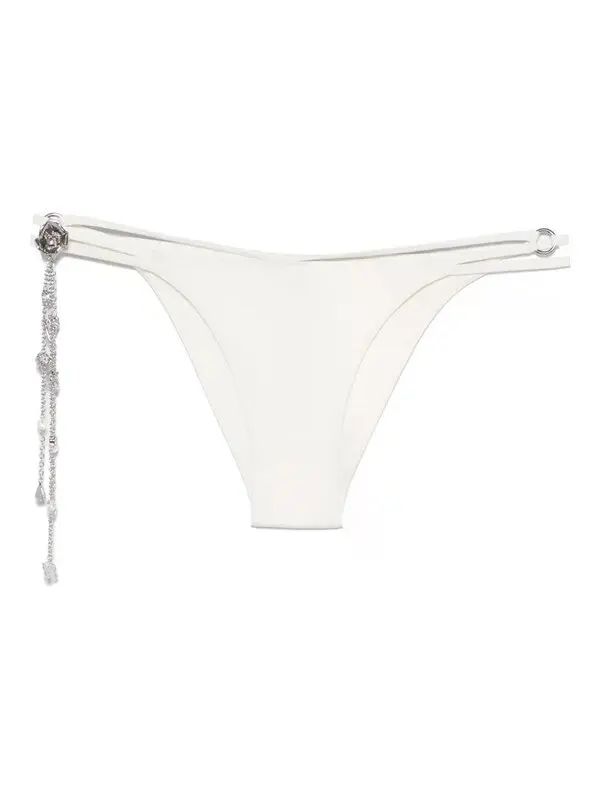 Blumarine Floral-charm Bikini Bottom - White