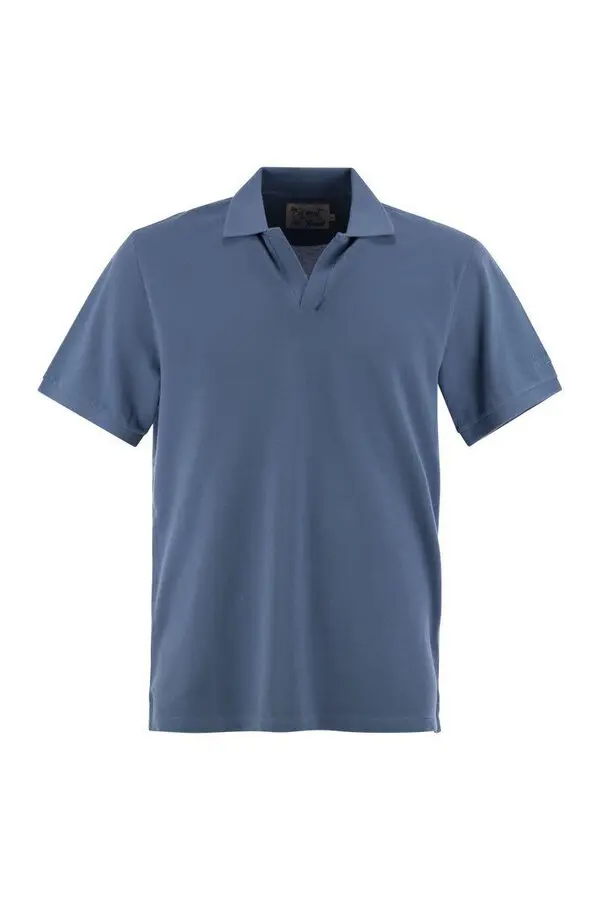 MC2 SAINT BARTH Charles Piqué Polo Shirt - Blue
