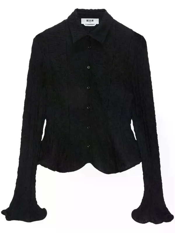 MSGM Crinkle-effect Shirt