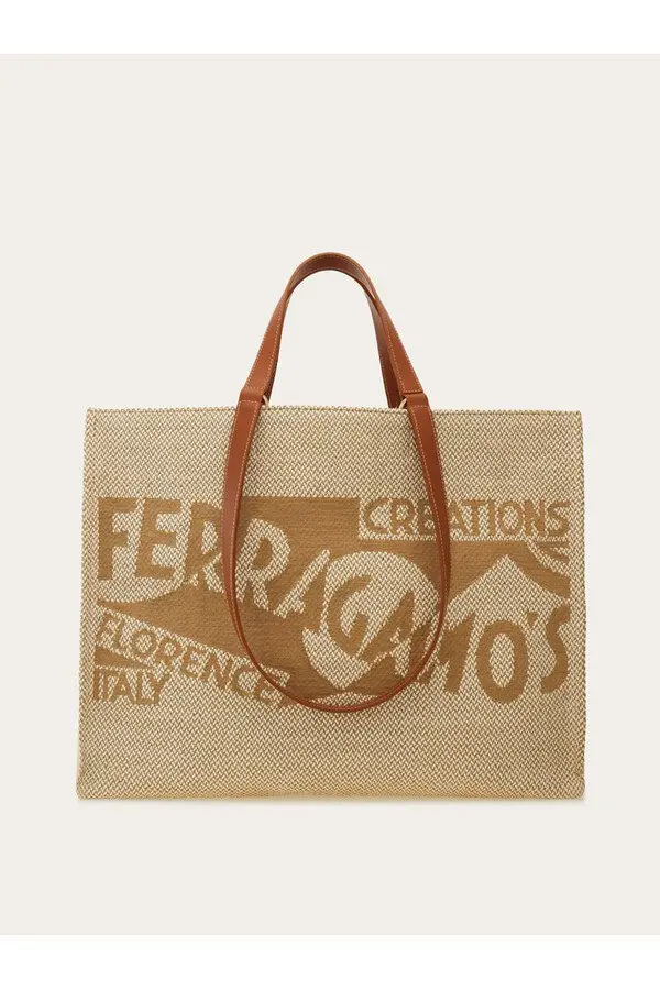 FERRAGAMO Logo Tote Bag