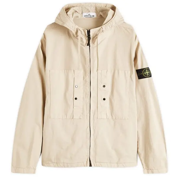 Stone Island Supima Cotton Twill Stretch-tc Hooded Jacket