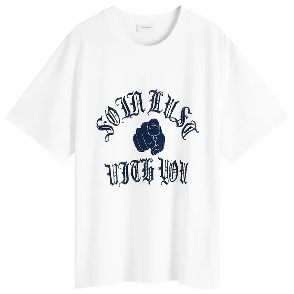 SECOND / LAYER In List Baggy Baby T-shirt - White