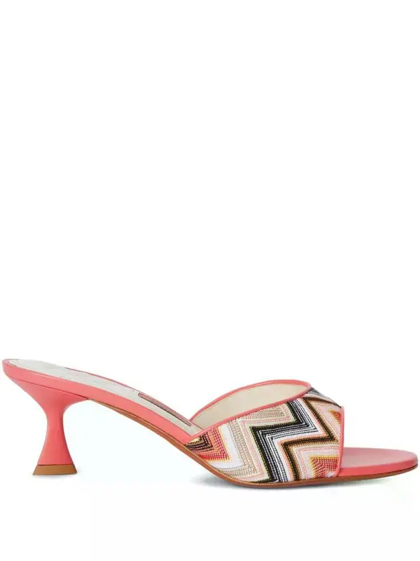 Missoni Zigzag Mules - Red