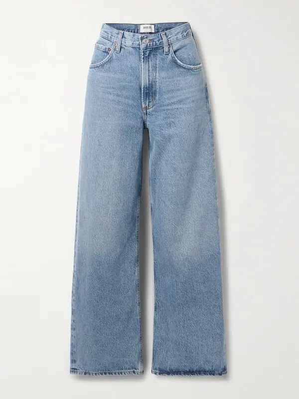 AGOLDE Low Curve Mid-rise Straight-leg Jeans - Blue