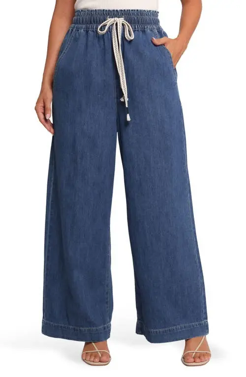 PETAL & PUP Jenni Drawstring Wide Leg Pants
