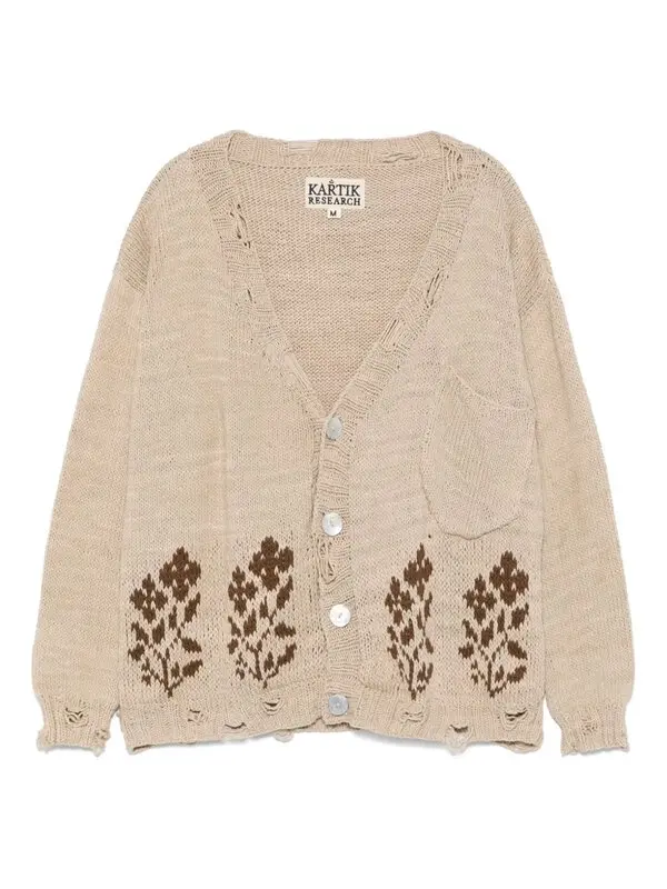 KARTIK RESEARCH Intarsia-knit Cardigan