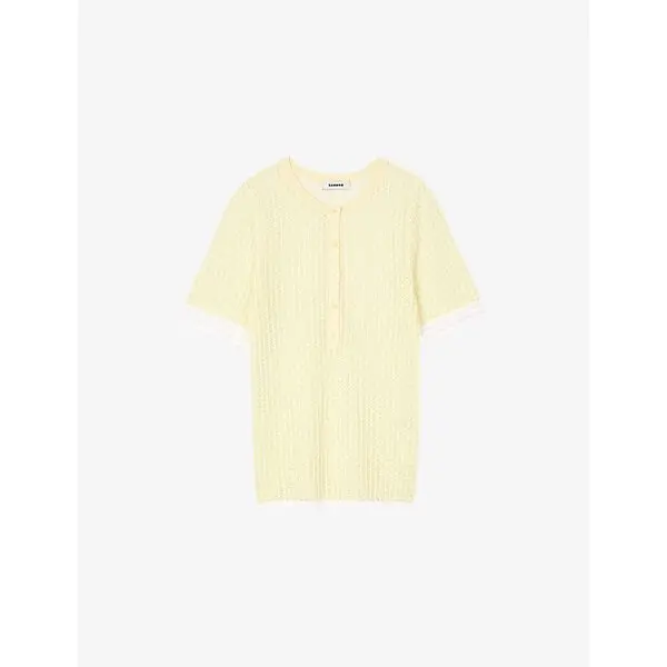 Sandro Pointelle-knit Jumper