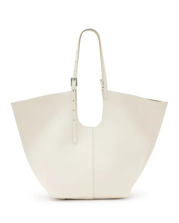 All Saints Ara East/west Tote - Birch White