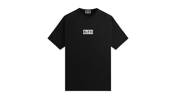 Kith X Peanuts Snoopy Classic Logo Tee Shirt - Black