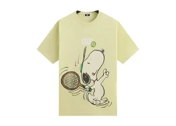 Kith X Peanuts Tennis Vintage Tee Shirt - Cucumber