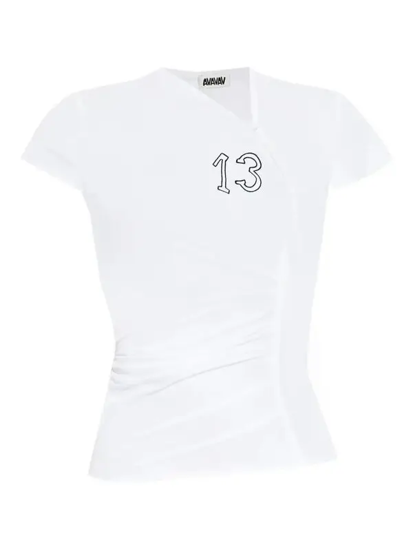 AVAVAV Number-embroidered T-shirt