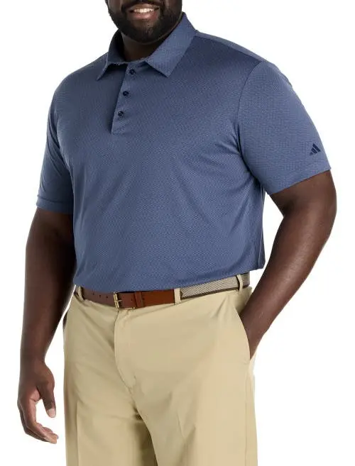 Adidas Big & Tall Ultimate 365 Textured Polo Shirt - Collegiate Navy