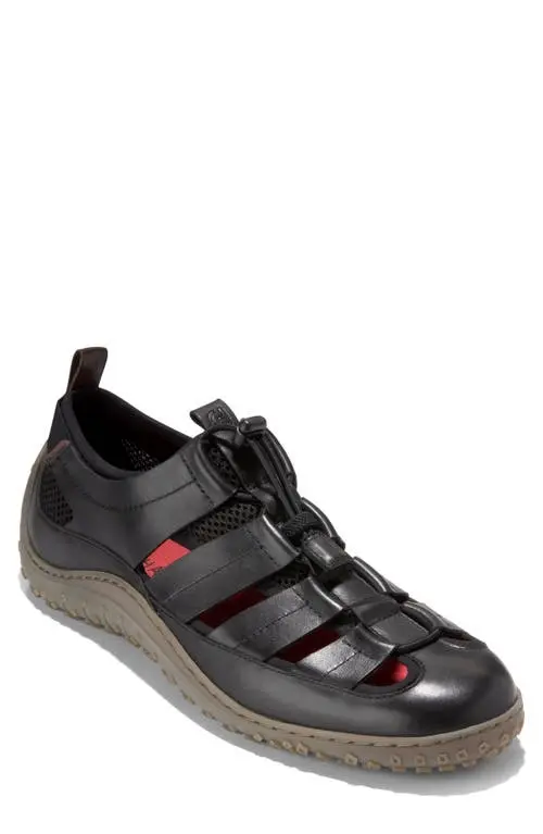 Cole Haan Zerogrand Tidetrek Fisherman Sandal - Black/black