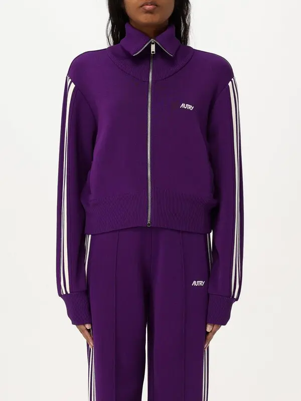 AUTRY Zip-up Sweatshirt - Violet