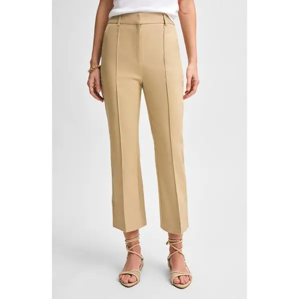 ISAAC MIZRAHI NEW YORK Stretch Twill Ankle Pants