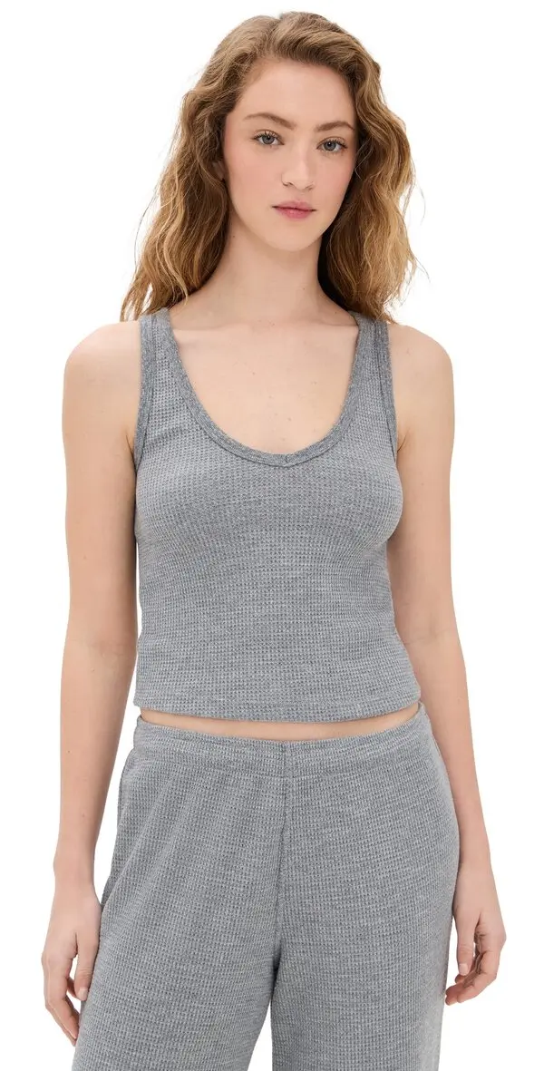 PERFECTWHITETEE Hazel Waffle Tank