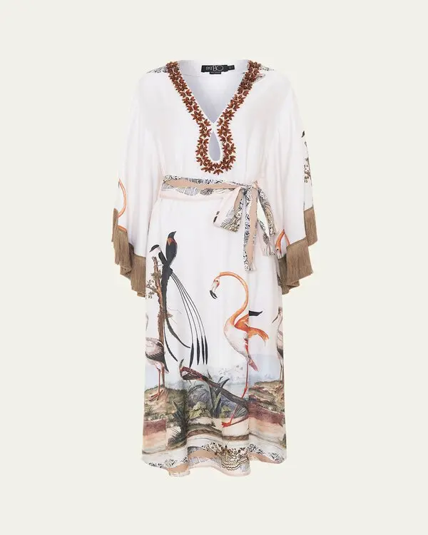 PatBO Paradise Land Maxi Caftan
