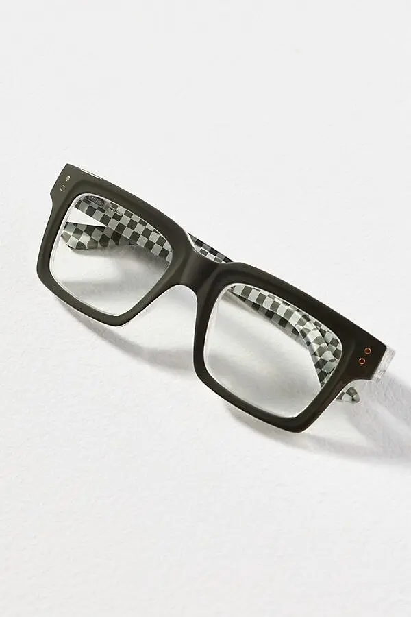 PEEPERS Xoxo Square Readers - Green Pattern