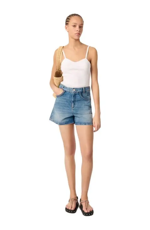 Maje Ribbed Knit Top