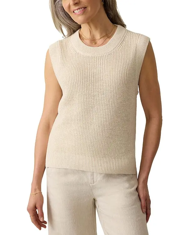 Faherty Brand Miramar Sleeveless Linen Sweater
