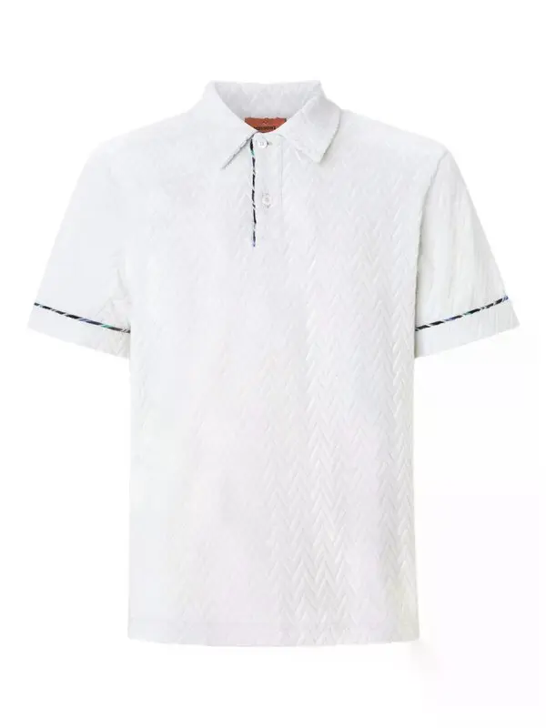 Missoni Zigzag-woven Polo Shirt - White