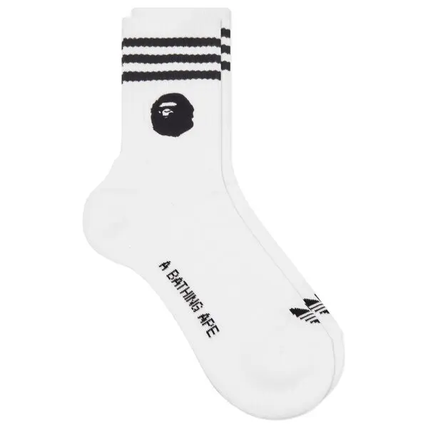 Adidas X A Bathing Ape Crew Socks
