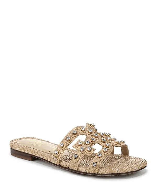 Sam Edelman Bay Jewel Slide Sandals - Beige