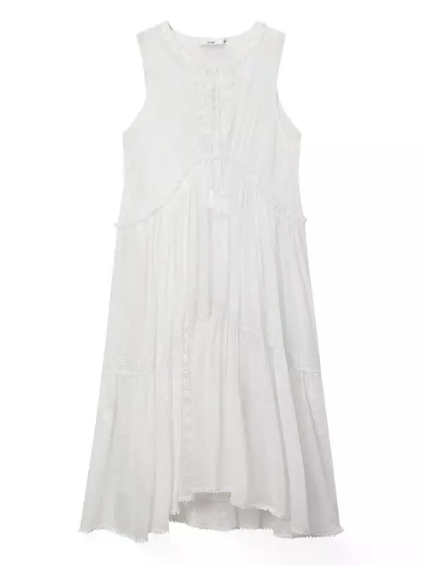B+AB Embroidered-detail Midi Dress