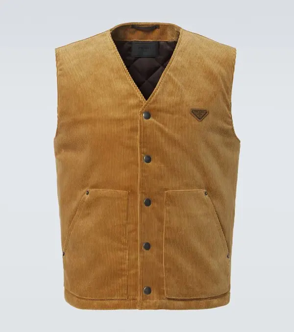 Prada Cotton Corduroy Vest