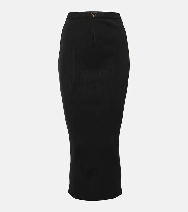Prada Knitted Midi Skirt