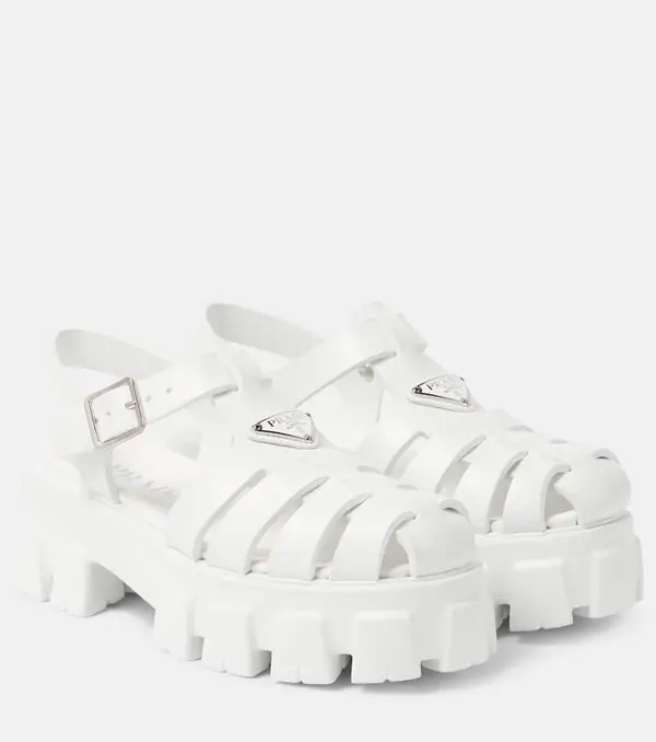 Prada Monolith Platform Sandals