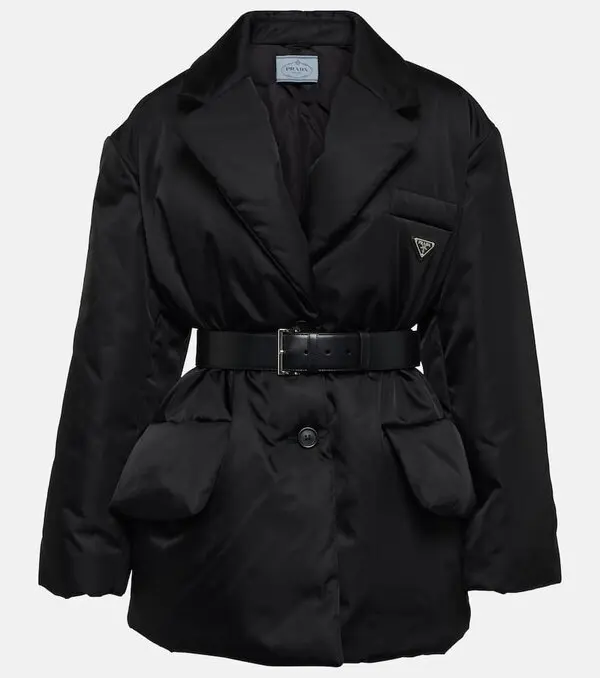 Prada Re-nylon Belted Padded Jacket