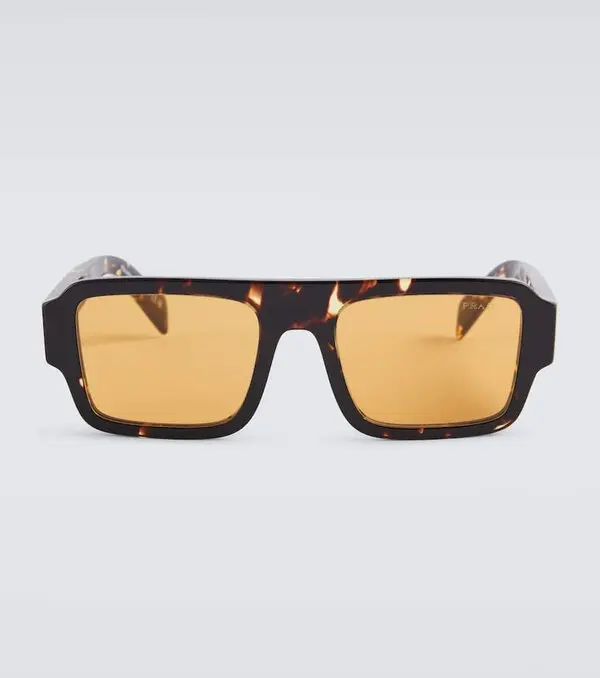 Prada Symbole Tortoiseshell Square Sunglasses