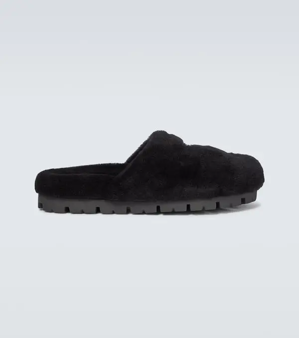 Prada Shearling Slippers