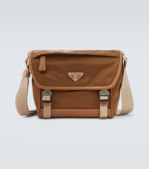 Prada Re-nylon Leather-trimmed Shoulder Bag
