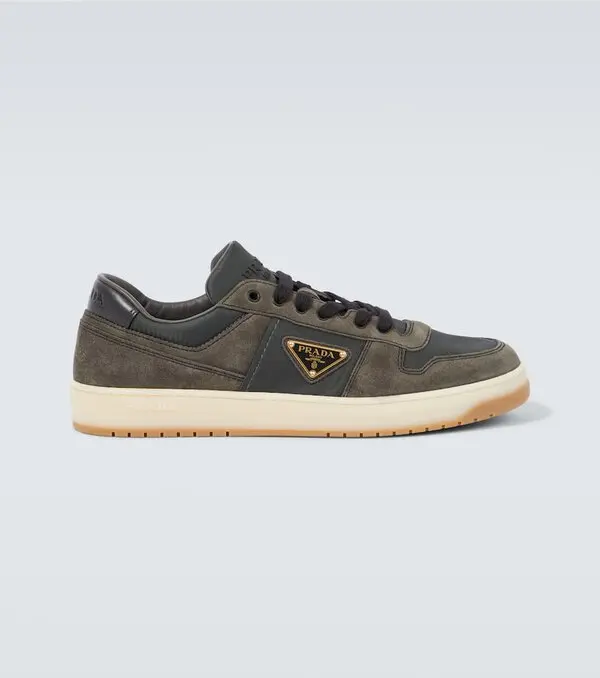 Prada Re-nylon And Suede Sneakers