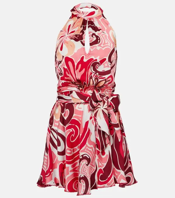 Poupette St Barth Cassandra Open-back Minidress - Red