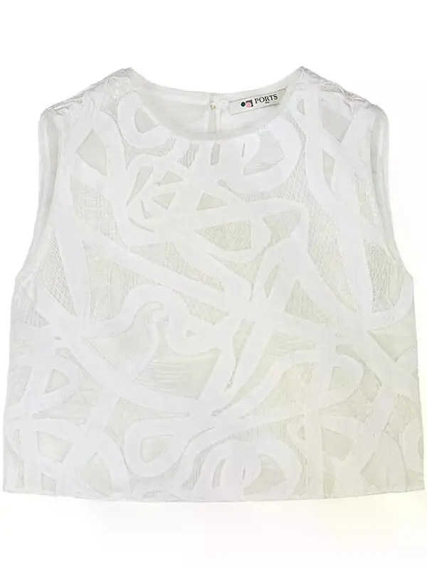 Ports 1961 Lace-detailing Top